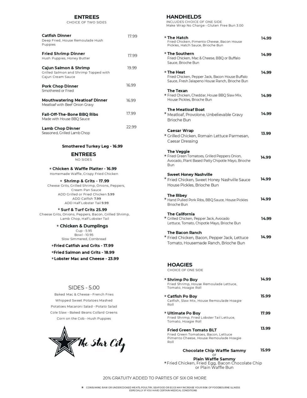 The Hatch Menu | Bold Flavors & Southern Comfort Dining